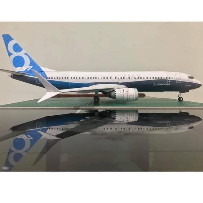 [PRODUCT Code HJIAM7275] DIY Miniature Papercraft Airplane Boeing 737 ...