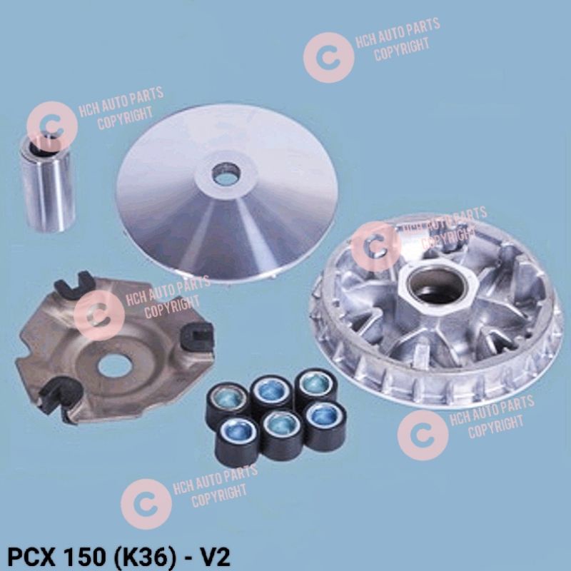 DRIVE PLATE PULLEY ASSY SET (FRONT) - HONDA - PCX 150 (K36) - V2 (NK ...
