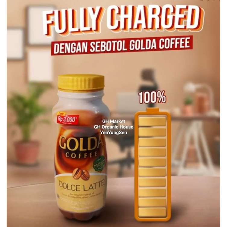 Golda Coffee Dolce Latte 200 ml Gold Brazilian Soft Delicious Milk ...