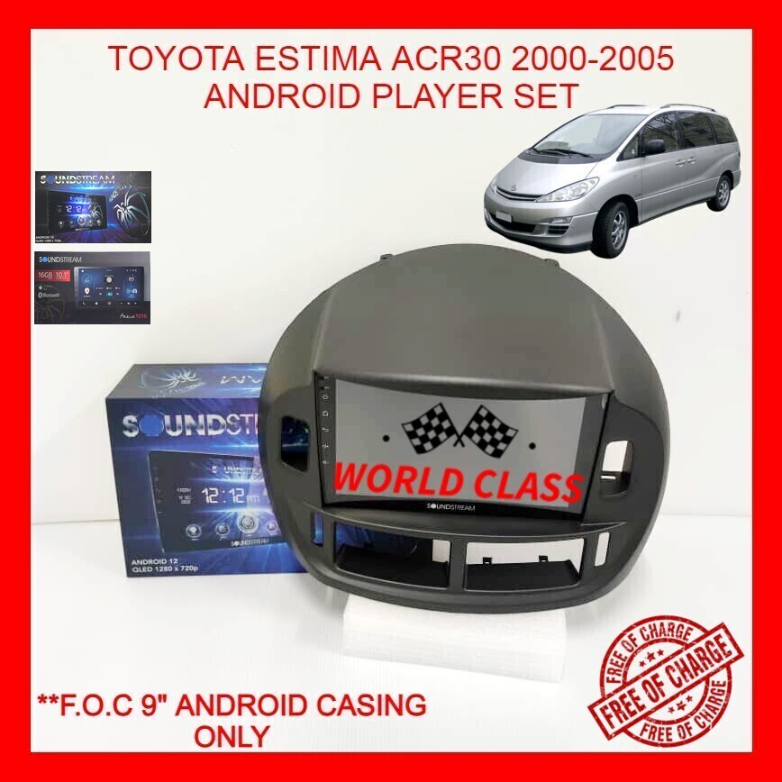 TOYOTA ESTIMA ACR30 2000-2005 SOUNDSTREAM 9"/10" ANDROID IPS PLAYER ...