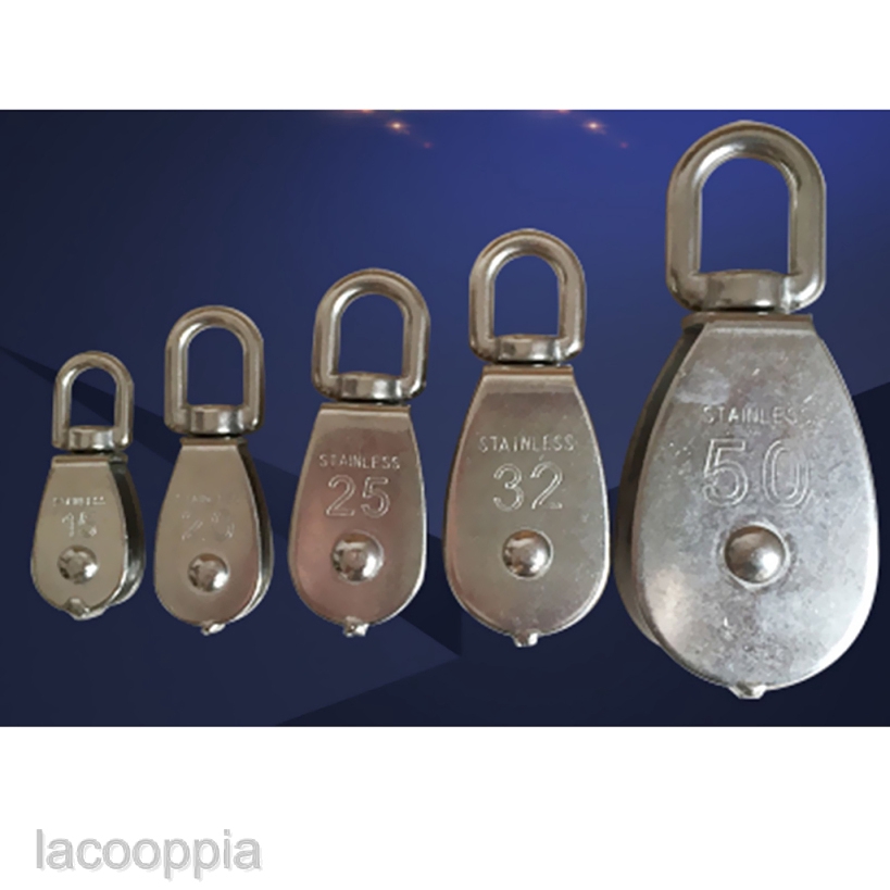 [lacooppiaMY] Stainless Steel Single Pulley Pulley Roller Wire Rope ...