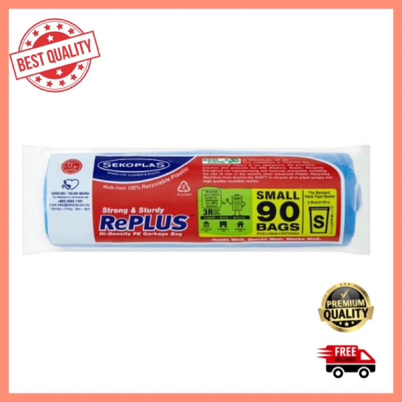 🔥READY STOCK🔥SEKOPLAS RePlus HDPE Garbage Bag / Plastic Bag / Rubbish ...