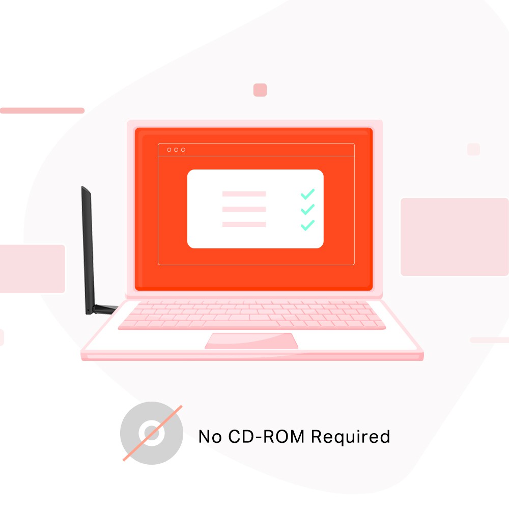 Mercusys AC650( 2.4GHz + 5GHz ) High Gain Dual Band Wireless WiFi USB ...