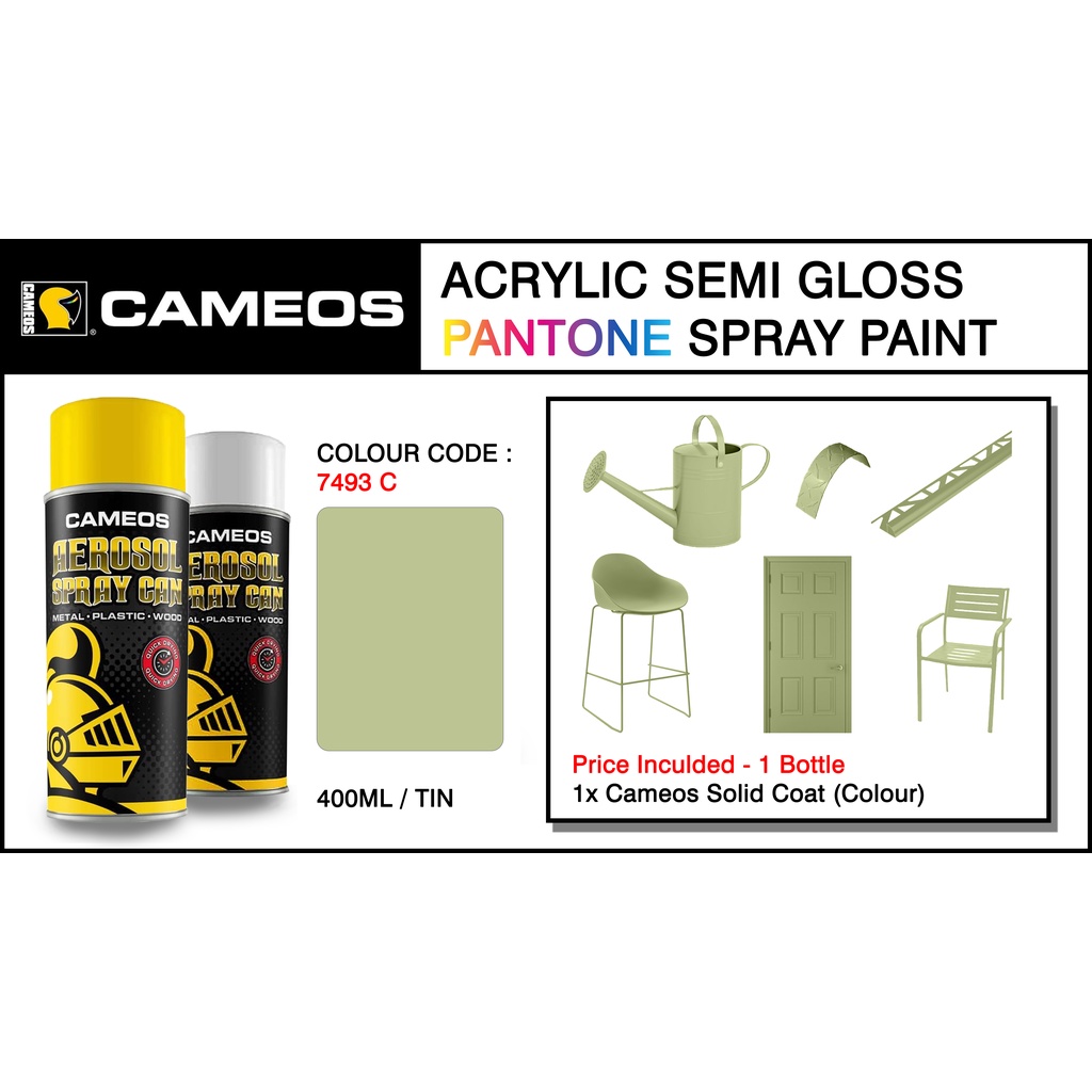 PANTONE Color P52 - Aerosol Spray Paint - CAMEOS 400ML/Bottle | Shopee ...