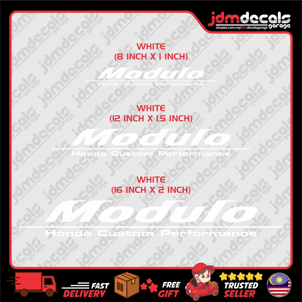 Modulo Vinyl Sticker | Shopee Malaysia