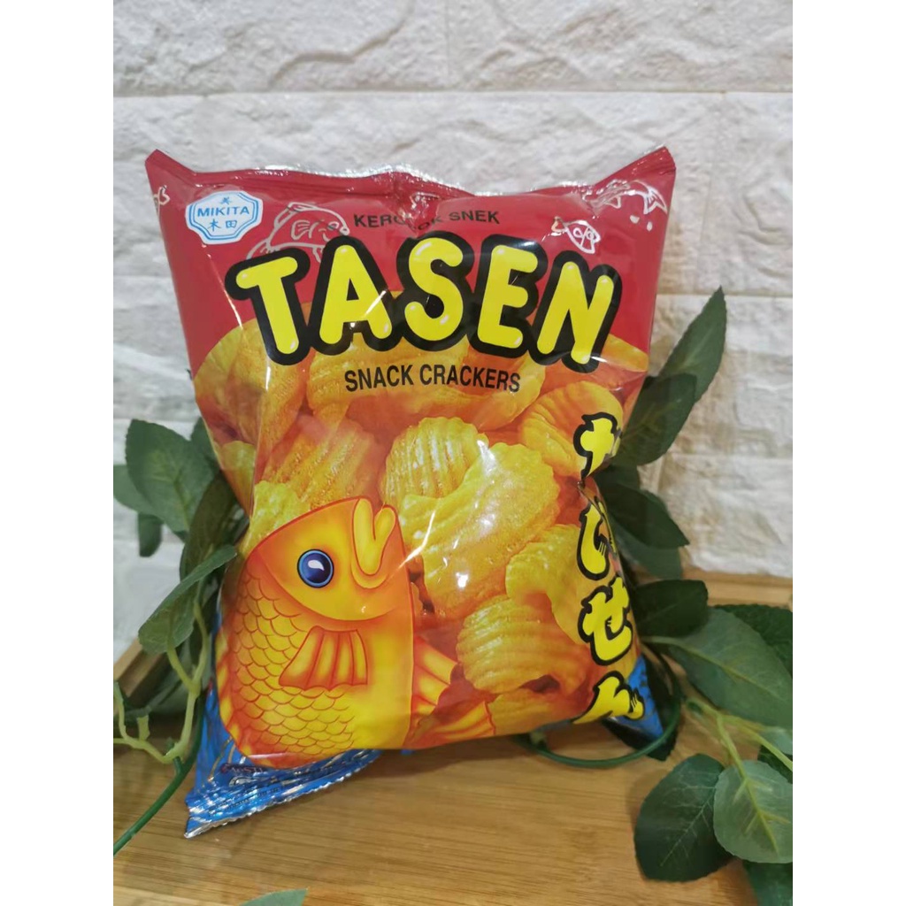 (READY STOCK) Tasen Snack Crackers Keropok Snek (50 grams X 5 Bungkus ...
