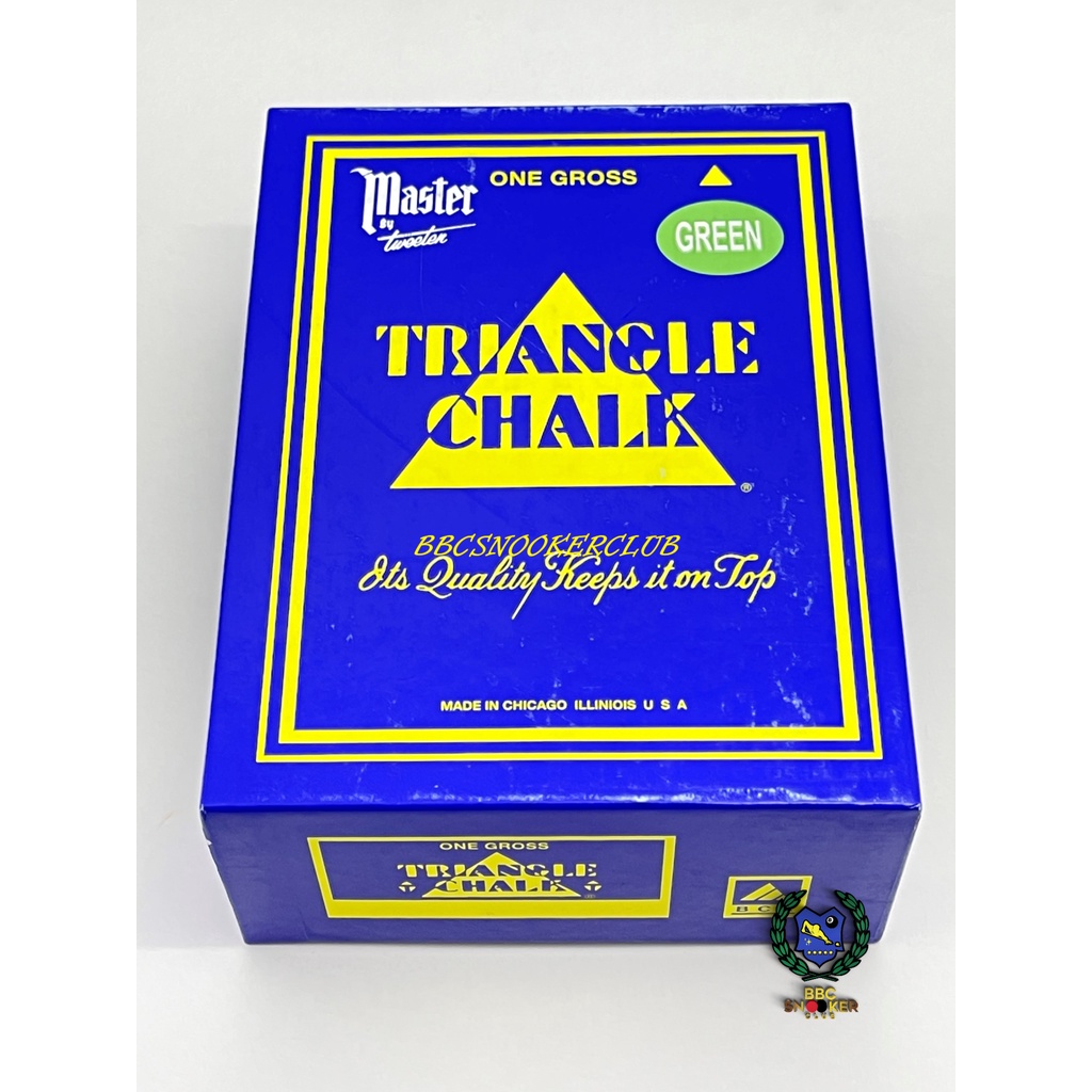 ORIGINAL TWEETEN USA 🇺🇸 TRIANGLE SNOOKER CHALK - GREEN- | Shopee Malaysia