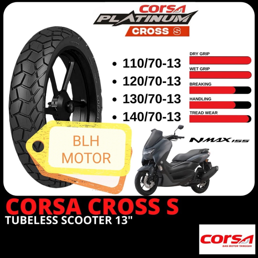 2026} Corsa Cross S Scooter Tyre Husky 150 / Nmax 150 / Adv 160 ADV150 ...