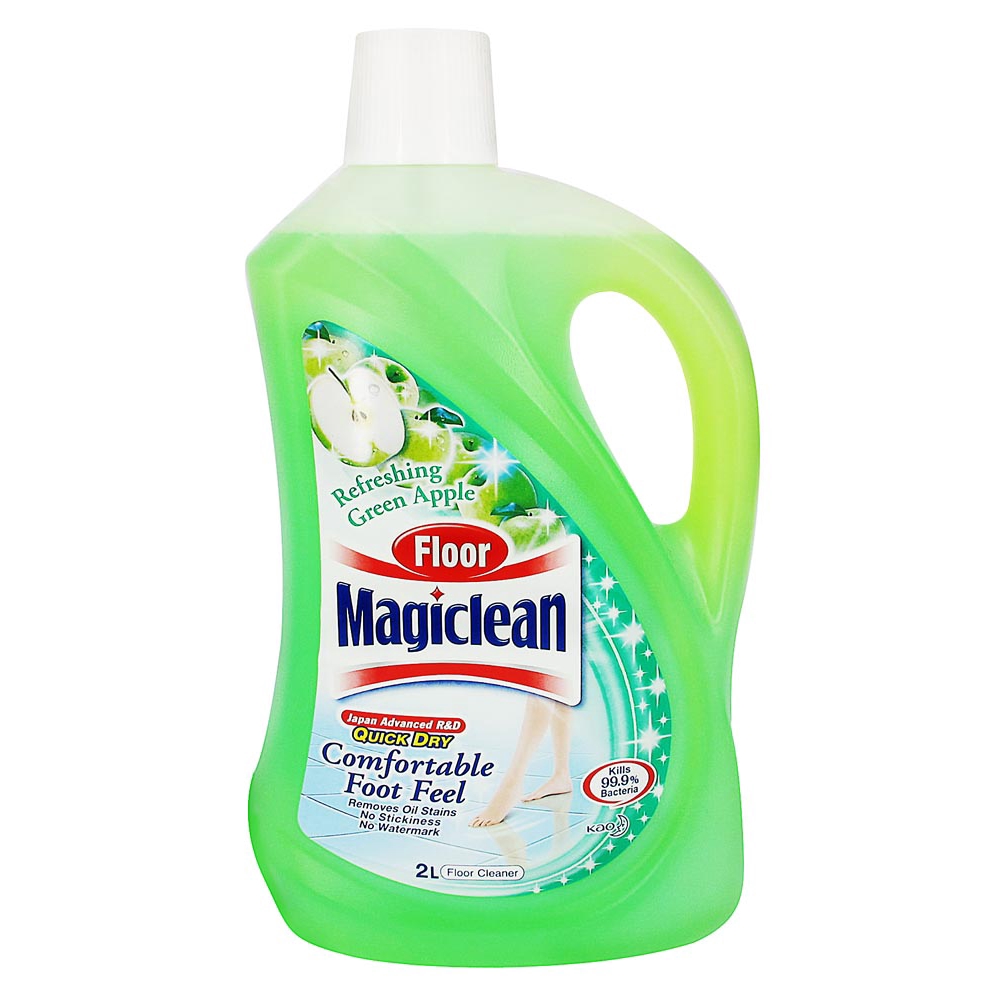 Kao Magiclean Floor Cleaner - Green Apple (2L) | Shopee Malaysia