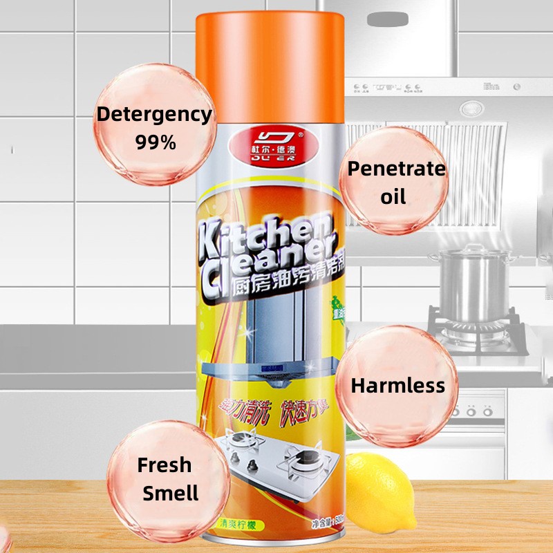 Foam Kitchen Cleaner Spray 500ML Stain Remover Magic Degreaser Kitchen ...