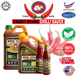 Rabbit Brand Sos Cili Chili Sauce 白兔牌辣椒酱 (320G / 650G / 2KG) | Shopee ...