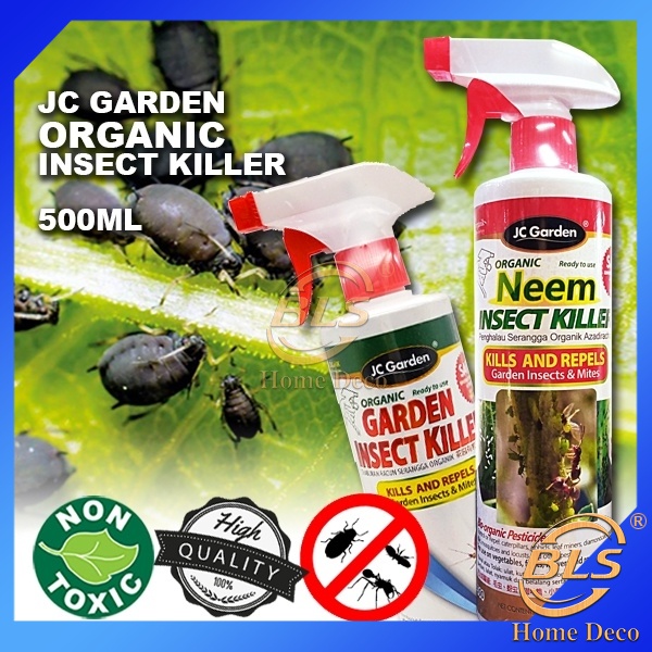 500ml JC Garden Organic Insect Killer Kills And Repels / Semburan Racun ...