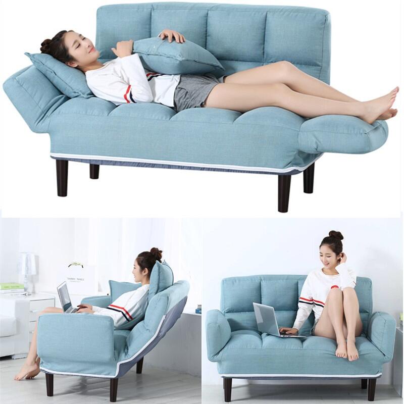 Adjustable living room reclining foldable lazy sofa tatami bedroom ...