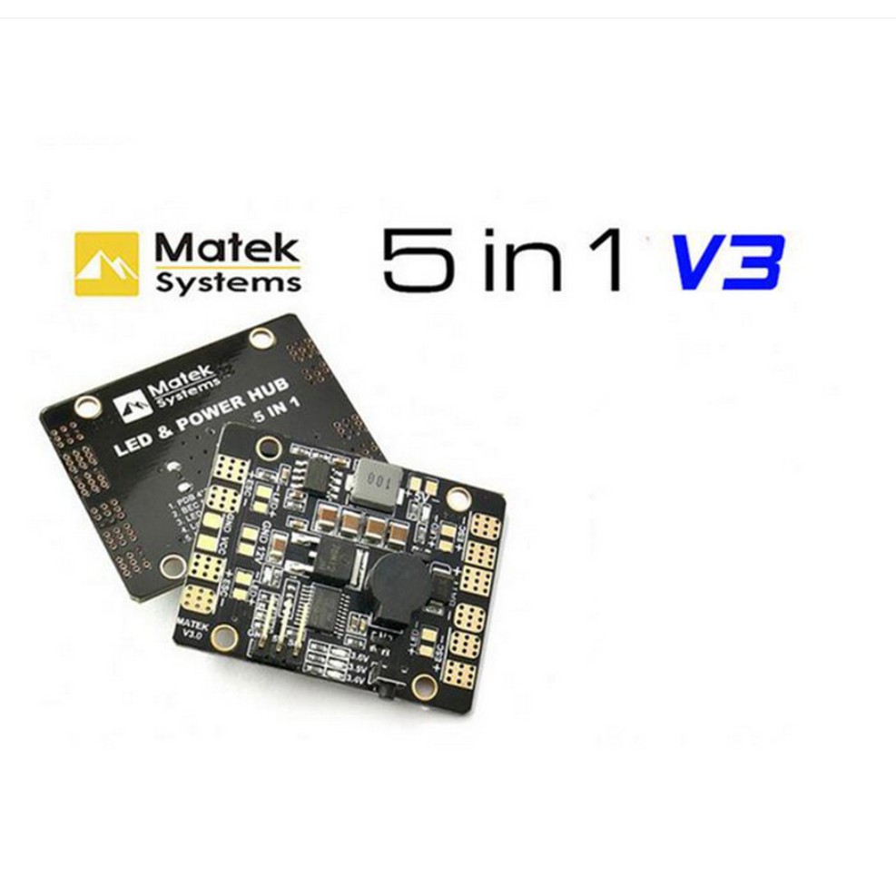 New Matek 5in1 V3 Power Distribution Board / PDB Hub With Dual BEC-5V ...