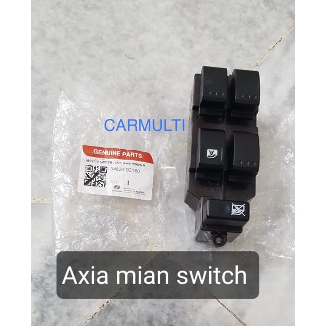 POWER WINDOW MAIN SWITCH ORIGINAL PERODUA GENUINE MYVI /VIVA /ALZA ...