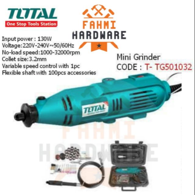 MINI GRINDER TOTAL 130w (TG501032) | Shopee Malaysia