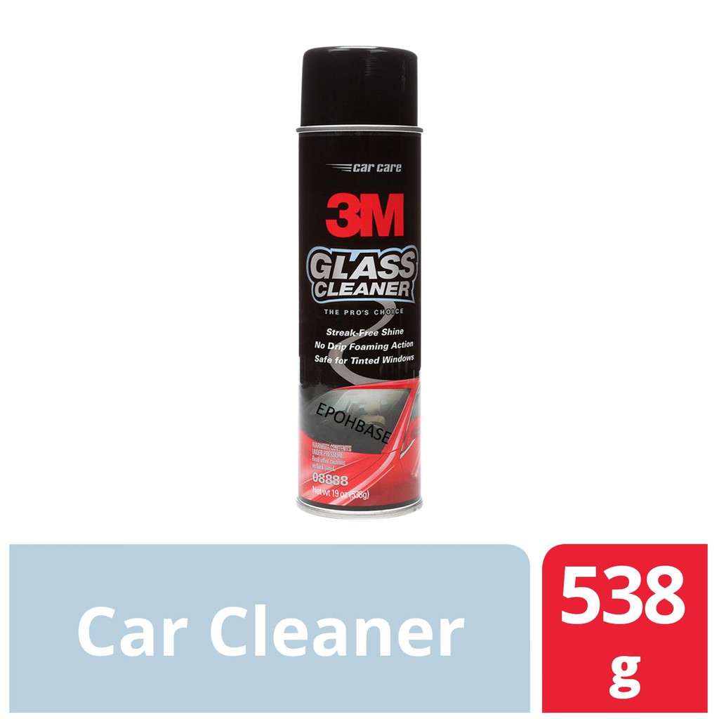3M 08888 CAR CARE GLASS, MIRROR, WINDOW CLEANER 1lb 3oz/19 oz (538g ...