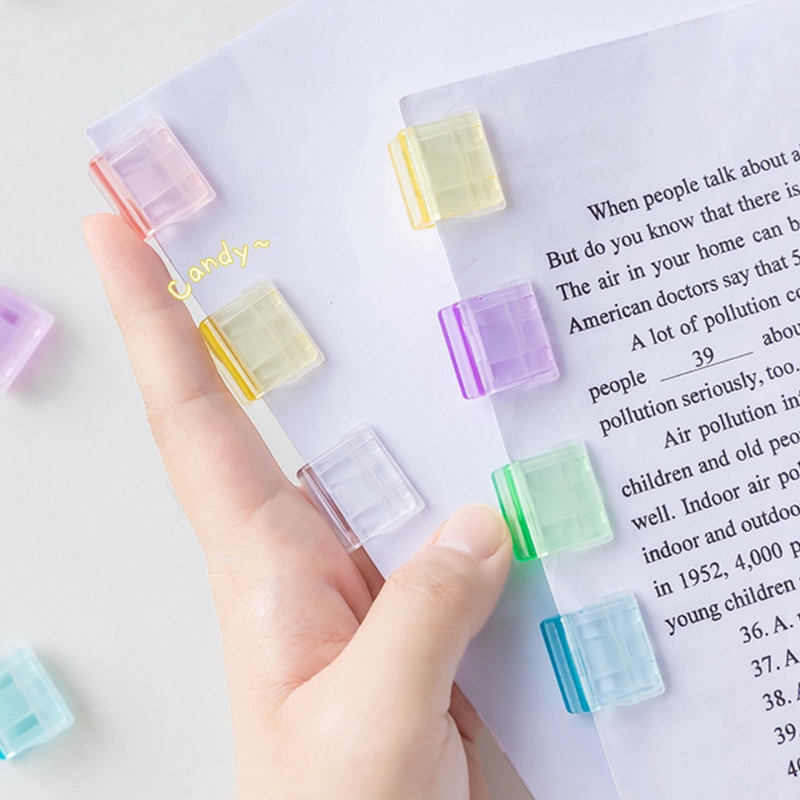 1Pc Random Color Mini Colorful Paper Clip Slider Clips/Transparent ...
