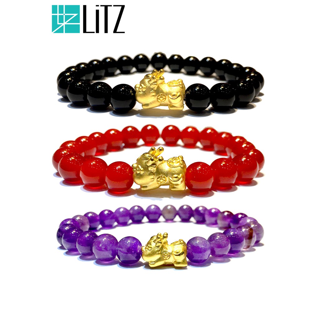 LITZ 999 (24K) Gold Baby PiXiu with Bracelet EPC0284M | Shopee Malaysia