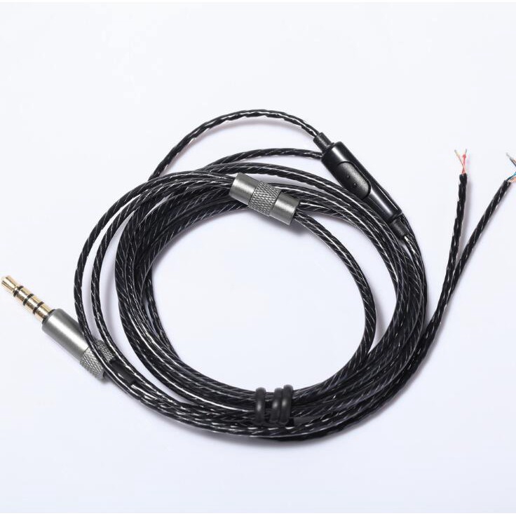 DIY Earphone cable repair OFC oxygen free copper Upgrade Cable with ...
