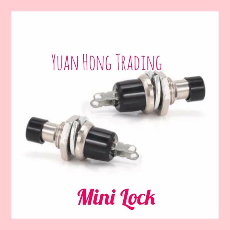 (1pc) Mini Lockless Momentary ON/OFF Push Button Switch Automatic Resetting Key | Shopee Malaysia