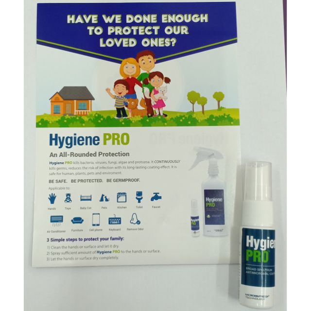 HYGIENE PRO BROAD SPECTRUM ANTIMICROBIAL SANITIZER 30ML & ( PROTECTION ...