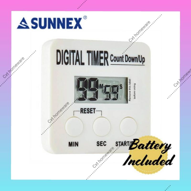 Sunnex Digital kitchen cooking timer countdown clock reminder ...