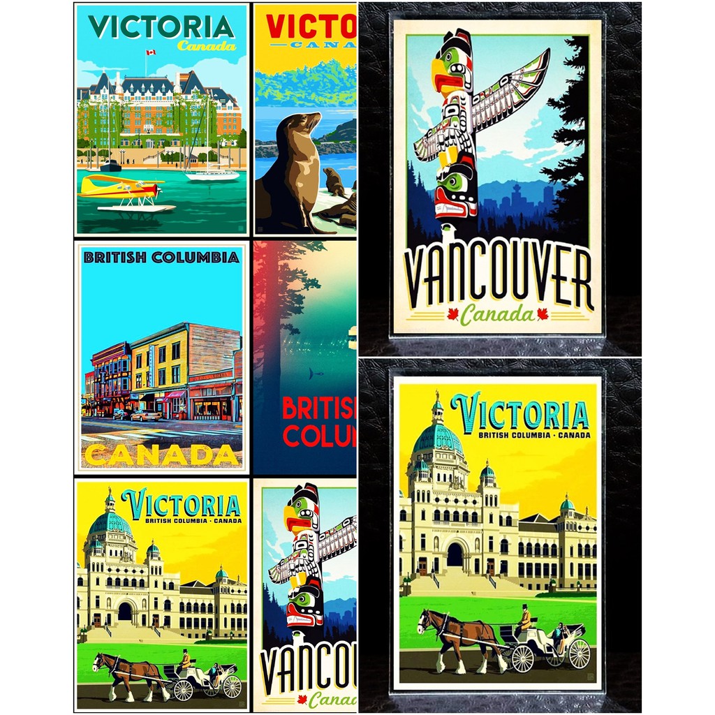 British Columbia Canada Acrylic Fridge Magnet 2 × 3 Inch Souvenir 2x3 ...
