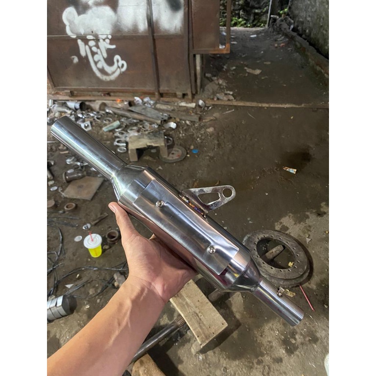 Exhaust Kawasaki W175 Estrella Stainless Japan Standard Racing Black ...