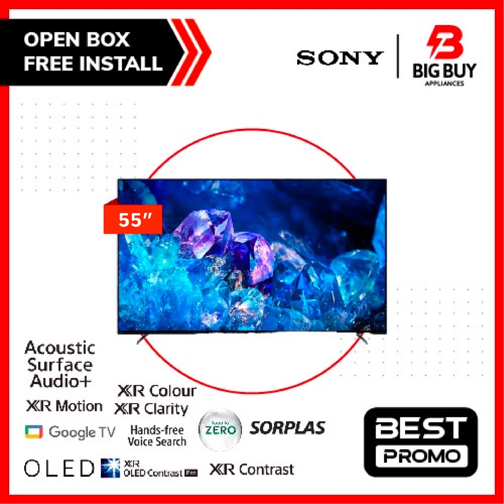Sony 55" Bravia A80K 4K HDR OLED TV with Google TV XR55A80K XR-55A80K 55A80K | Shopee Malaysia