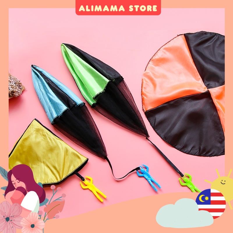 1 Pcs Children Kids Portable Parachute Toy Foldable Parachute Figure ...