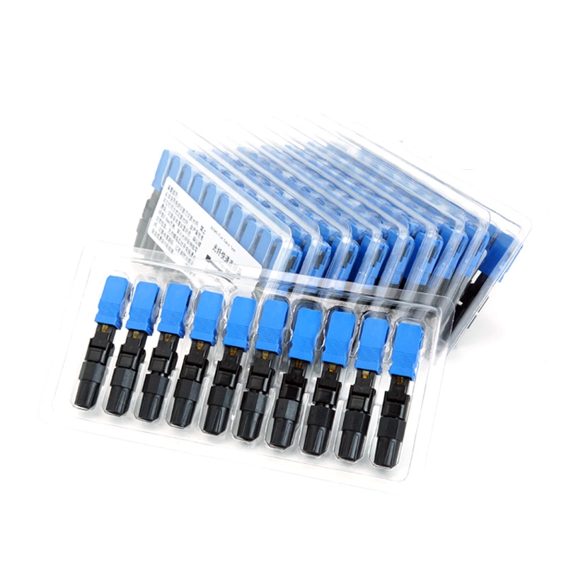 100PCS/box FTTH SC UPC single-mode fiber optic SC UPC quick connector SC UPC FTTH Fiber Optic ...