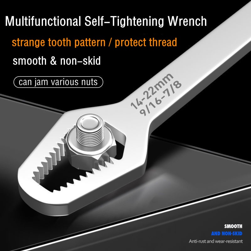 Easy Double-sided Wrench Multifunctional Hand Tools Universal Double Ended Wrench Adjustable 8mm ...