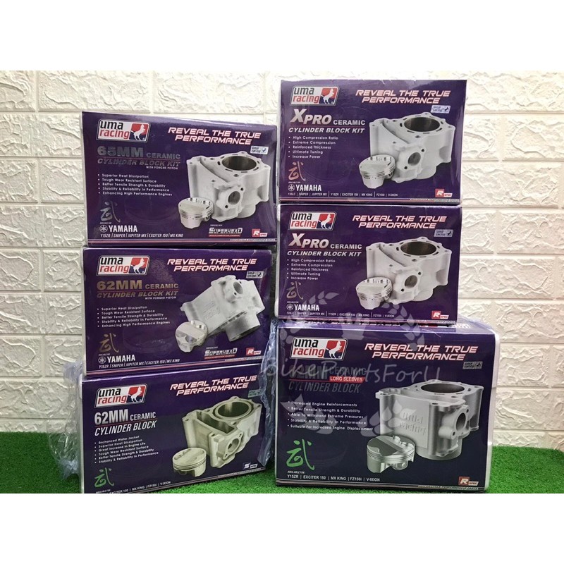 Y15 & LC135 Uma racing block 57mm/62mm/65mm *** XPRO & Superhead & long ...