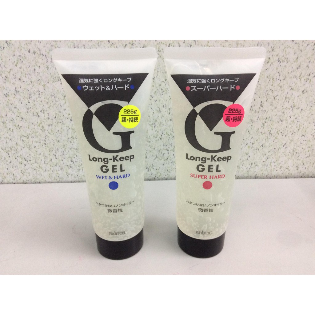 Gatsby Mandom Long Keep Gel 225g (Wet & Hard and Super Hard) | Shopee ...