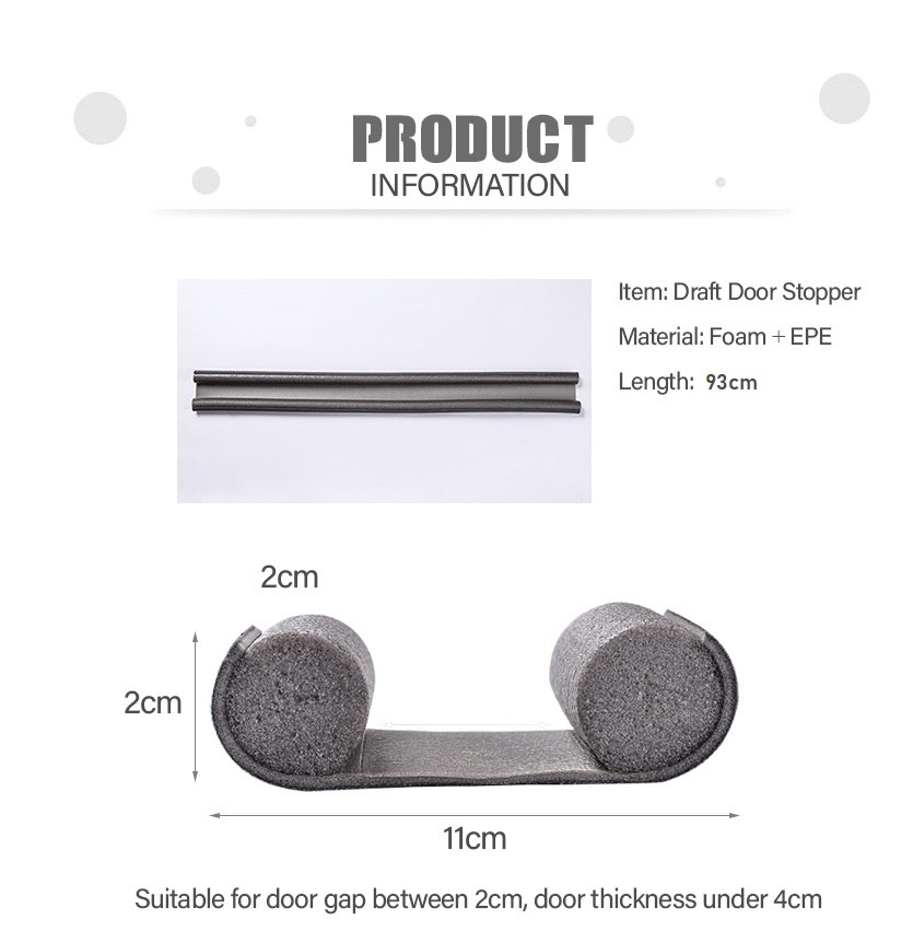 100cm Door Bottom Seal Penutup Bawah Pintu Dust Sound Wind Proof Insect ...