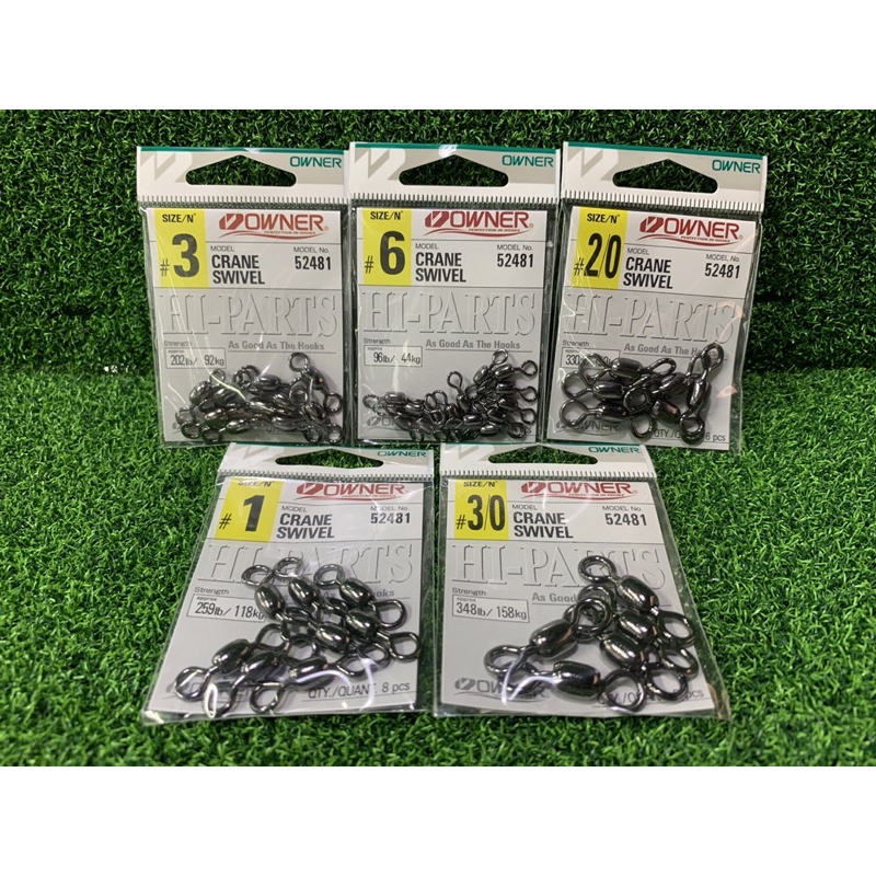 Owner Crane Swivel Fishing Swivel (Ref: 52481) | Shopee Malaysia