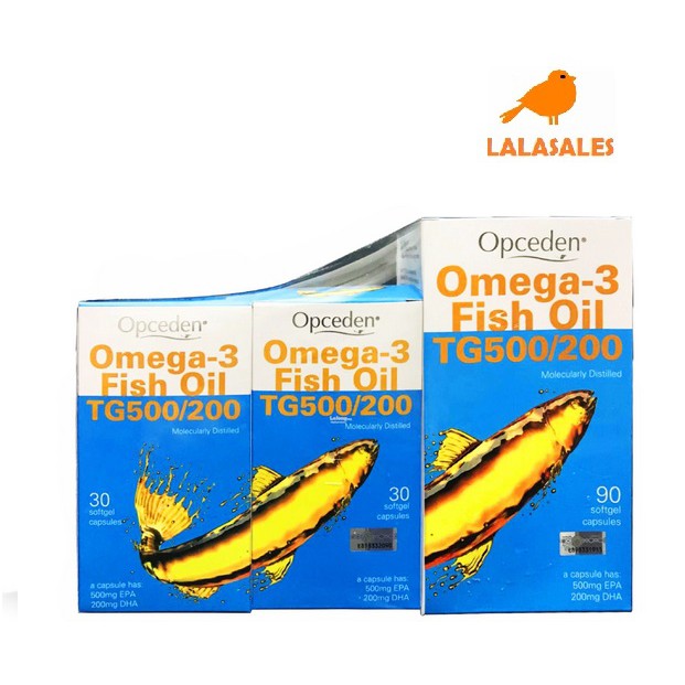 [NEW STOCK]Opceden Omega 3 Fish Oil 500/200 (90+30+30 Softgel) | Shopee ...