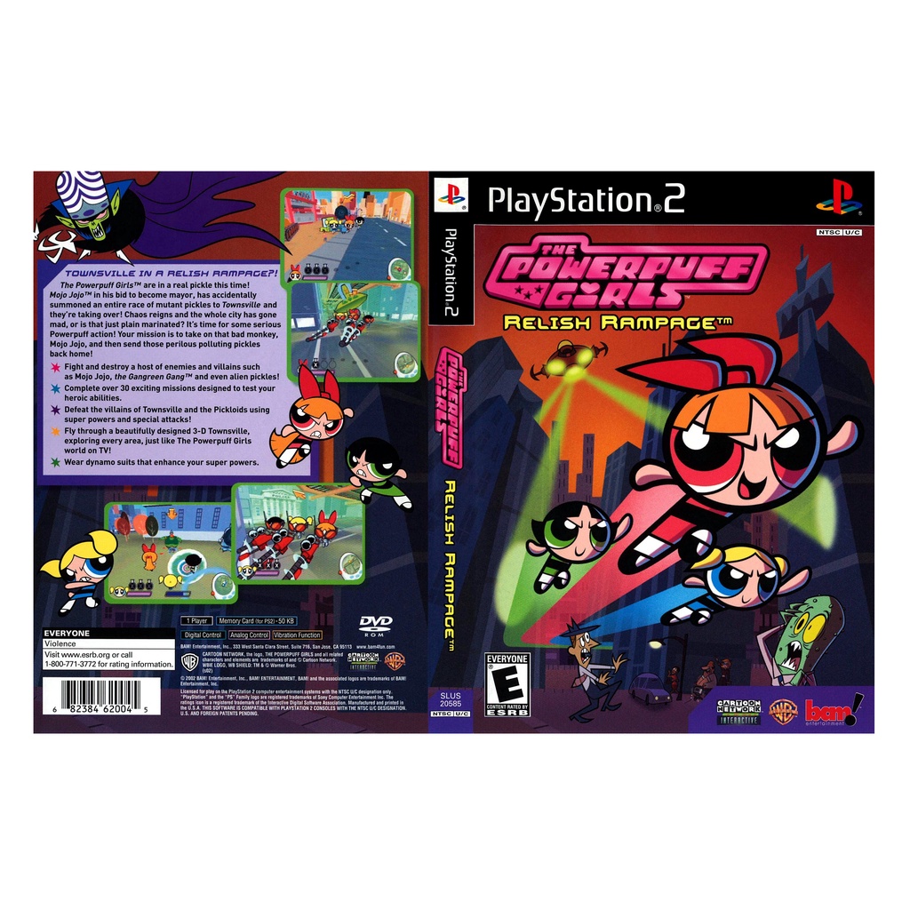 🔥PS2 CD DVD Games🔥 The Powerpuff Girls Relish Rampage, (DVD Game ...