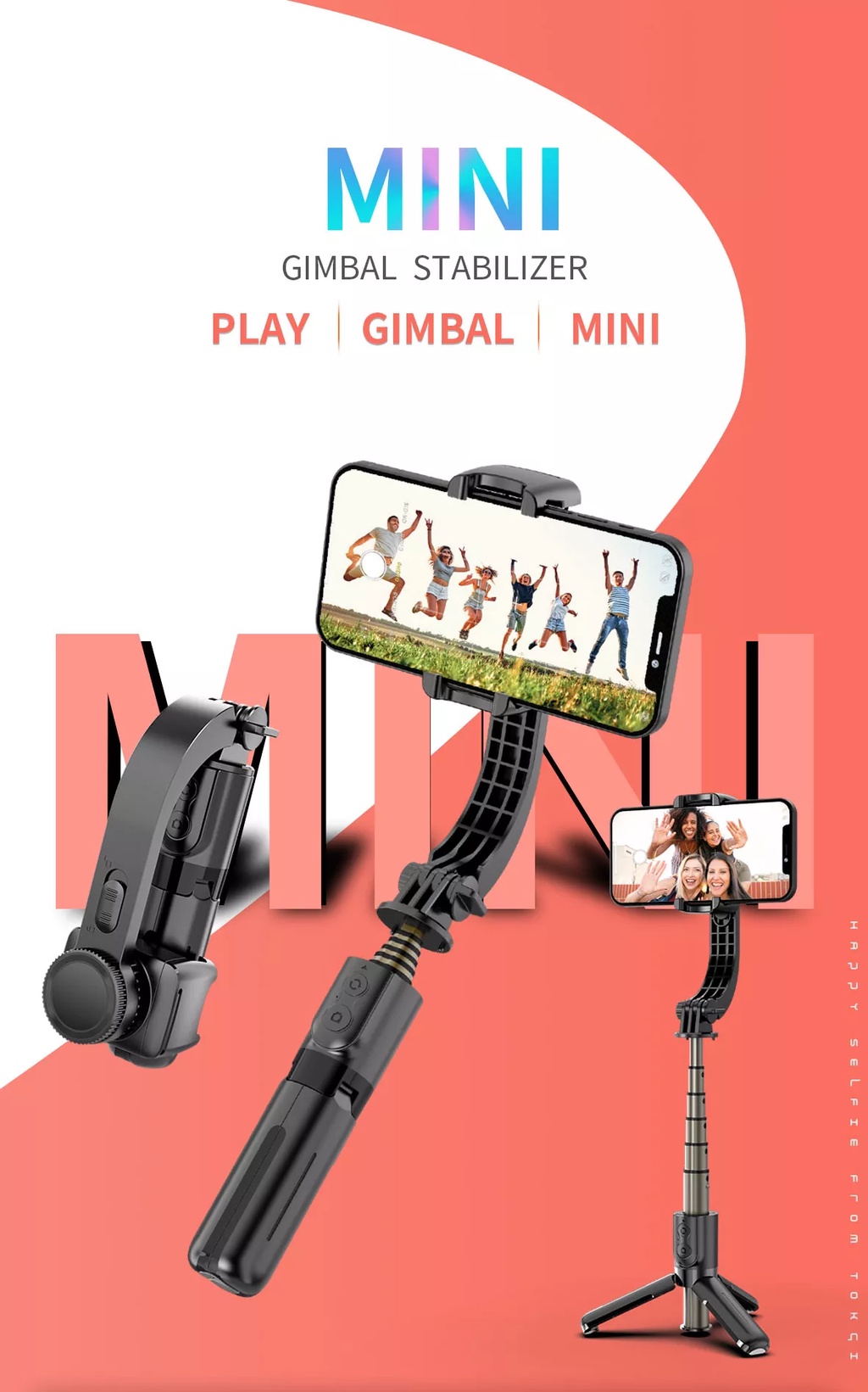 Gimbal Stabilizer L08 L09 Mobile phone stabilizer anti-shake handheld ...