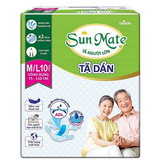 Sunmate ML10 diaper new model waist circumference 75-110cm | Shopee ...