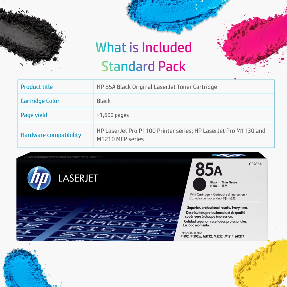 HP 85A Black Original LaserJet Toner Cartridge (CE285A) | Shopee Malaysia