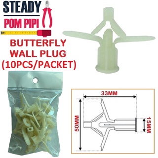 PARTITION WALL PLUG / PVC BUTTERFLY WALL PLUG / PARTITION PLUG ...