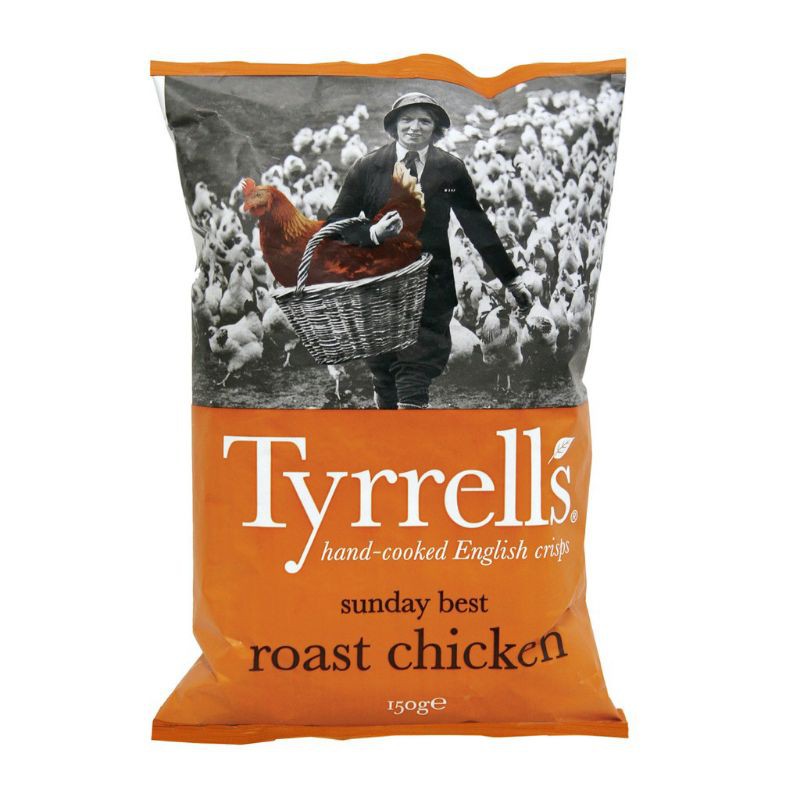 Tyrrell's Sunday Best Roast Chicken Potato Chips 150g | Shopee Malaysia