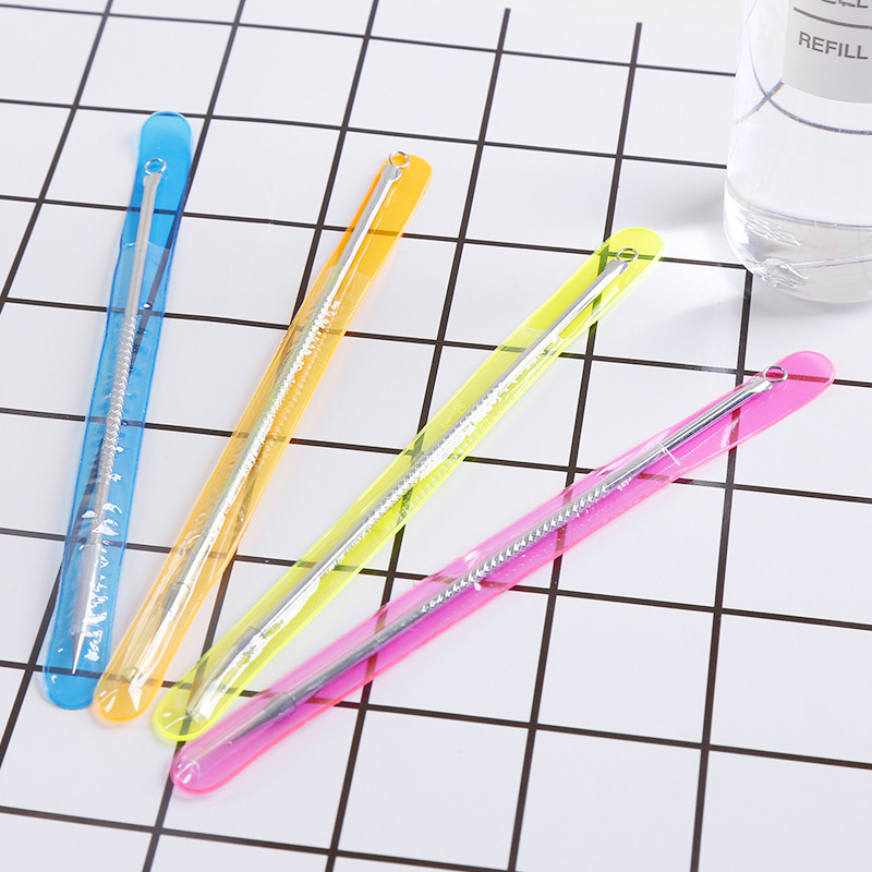 Double-head stainless steel Extractor Pimple Pin Blackhead Acne Needle ...