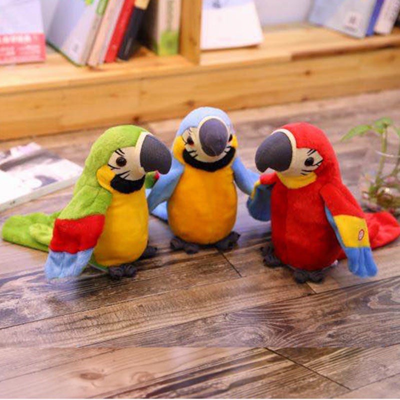 Hot Musical Plush Toy Talking And Singing Parrot Educational Toys For ...