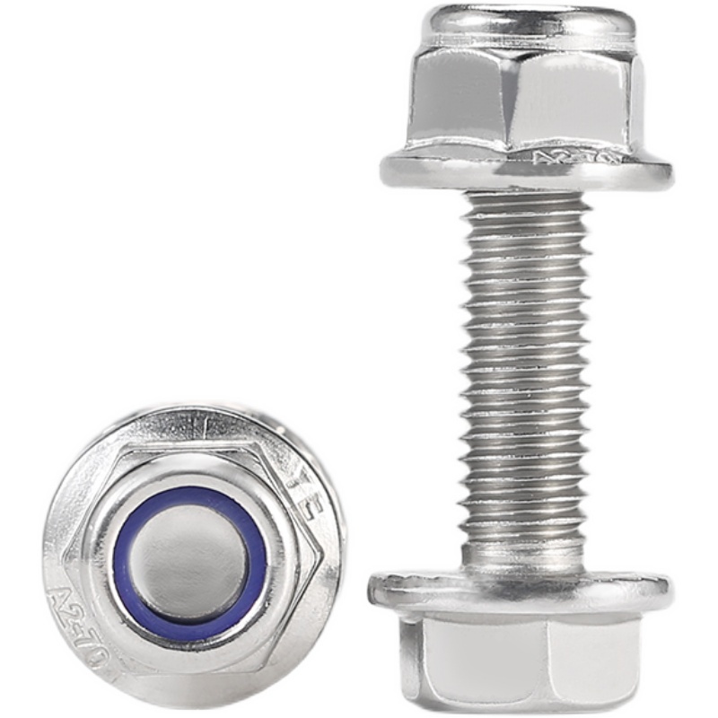 304 Stainless Steel Hexagon Combination Screw Flange Face Bolt Nut Set ...