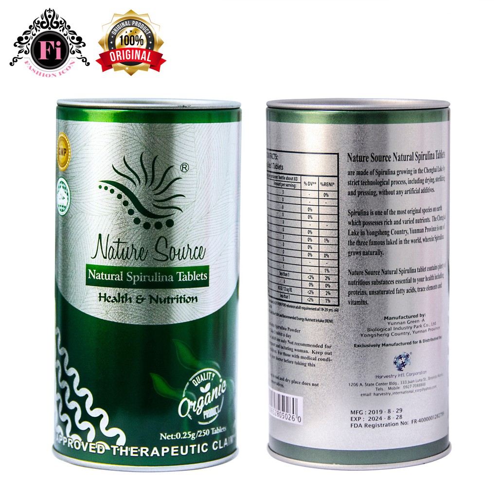 Authentic Nature Source Natural Spirulina 250s | Shopee Malaysia