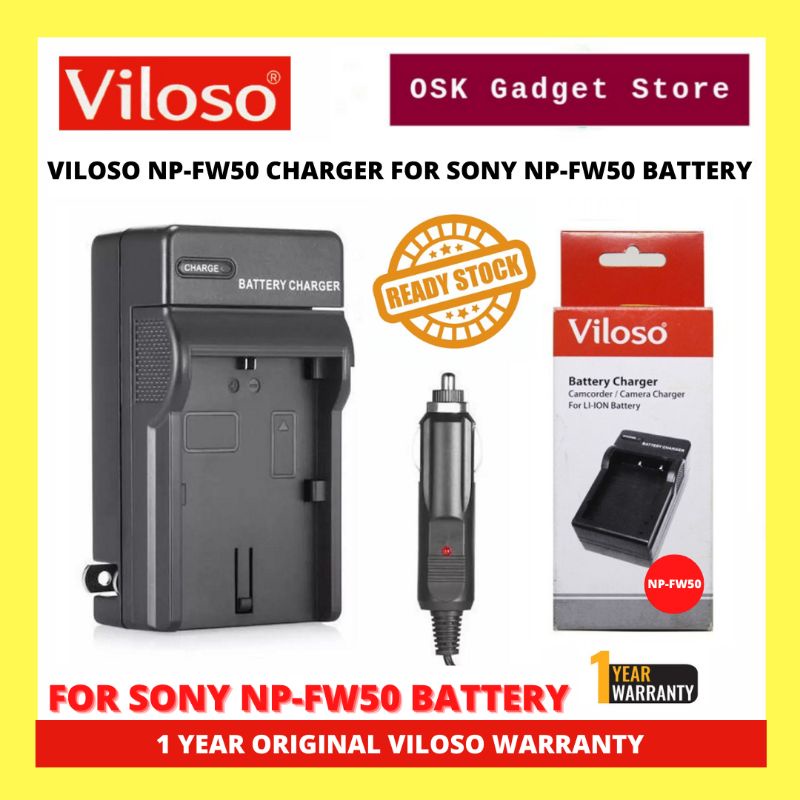 Viloso NP-FW50 Rechargeable Battery And NP-FW50 Charger For Sony NP ...