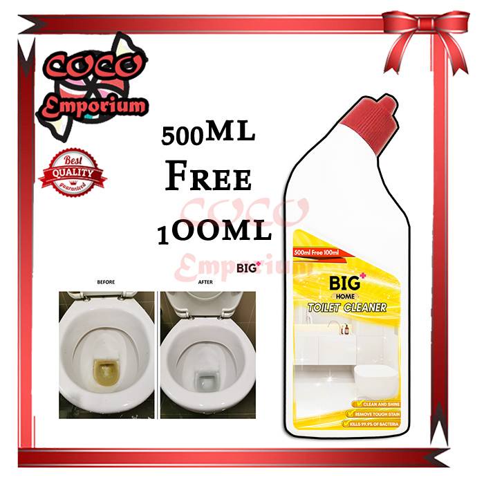🔥 CoCo 🔥 BIG+ Toilet Cleaner (600ml) Remove Stain on Bowl Surface ...